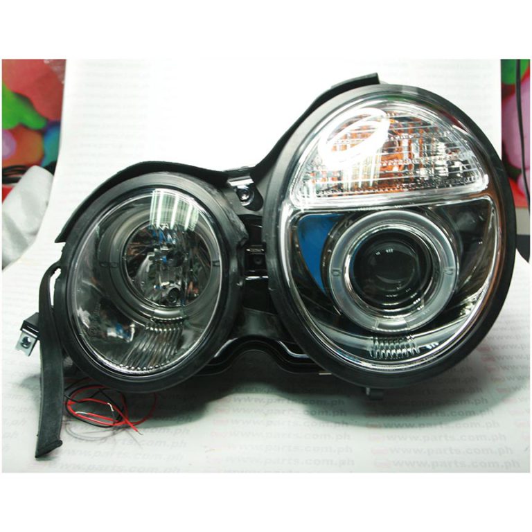 Head Light - Mercedes Benz W210 1996-1999 Led Projector Chrome Set ...